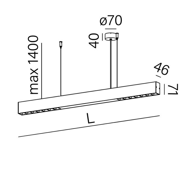 Lampa wisząca OPTIMA LED Aqform | Sklep z oświetleniem Light4u.pl
